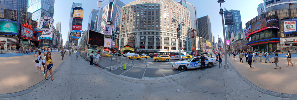 Times Square 1 Fused 360 Panorama | 360Cities